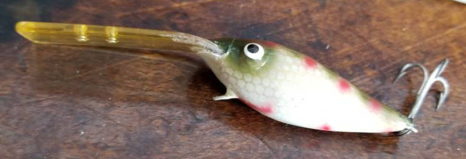 Vintage SOUTH BEND Rock Hopper Fly Rod Fishing Lure ~tackle Bait ~green ...