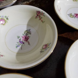 Vintage HOMER LAUGHLIN Priscilla Pattern Eggshell Nautilus Berry Bowls ...