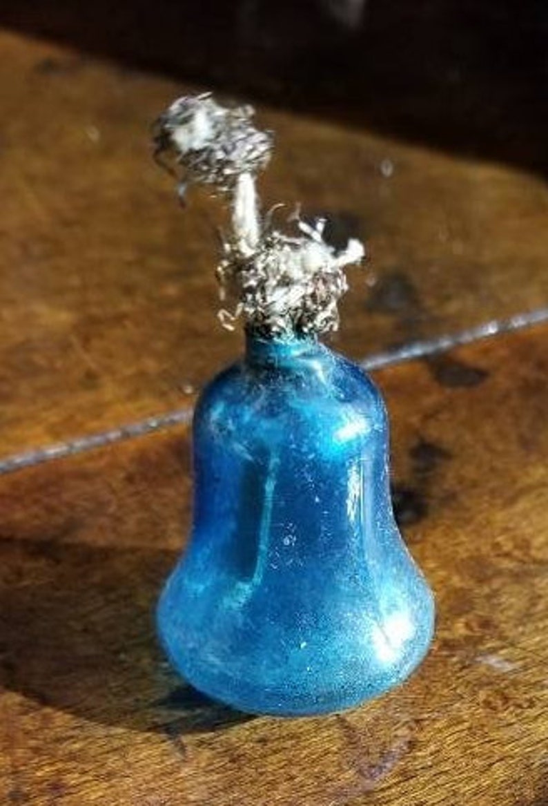 Vintage German Gold Tinsel Christmas Tree Ornament with Small | Etsy