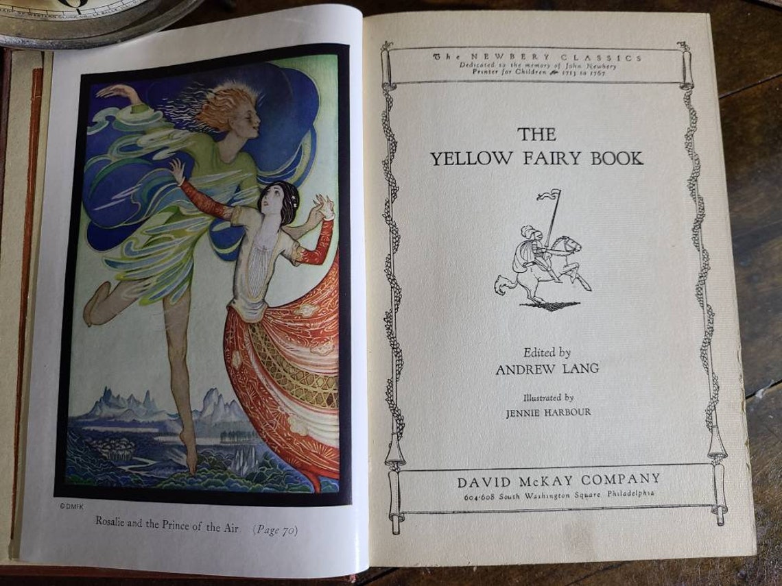 Vintage Book the YELLOW FAIRY BOOK Edited by Andrew Lang - Etsy