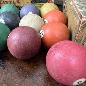 Vintage Pool Balls| Individual Replacement Pool Ball| Rustic Clay ...