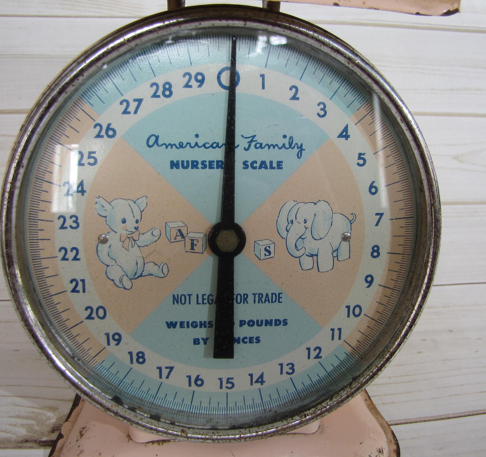 Vintage Pink Scale Nursery Decoration Scale American Family Pink Blue ...