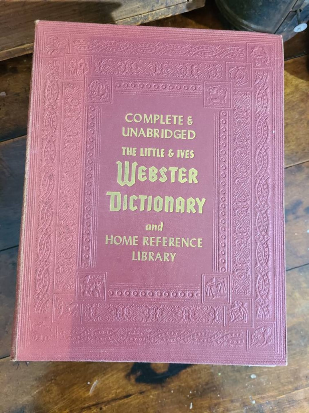 Vintage Complete UNABRIDGED the Little & Ives WEBSTER Dictionary and ...
