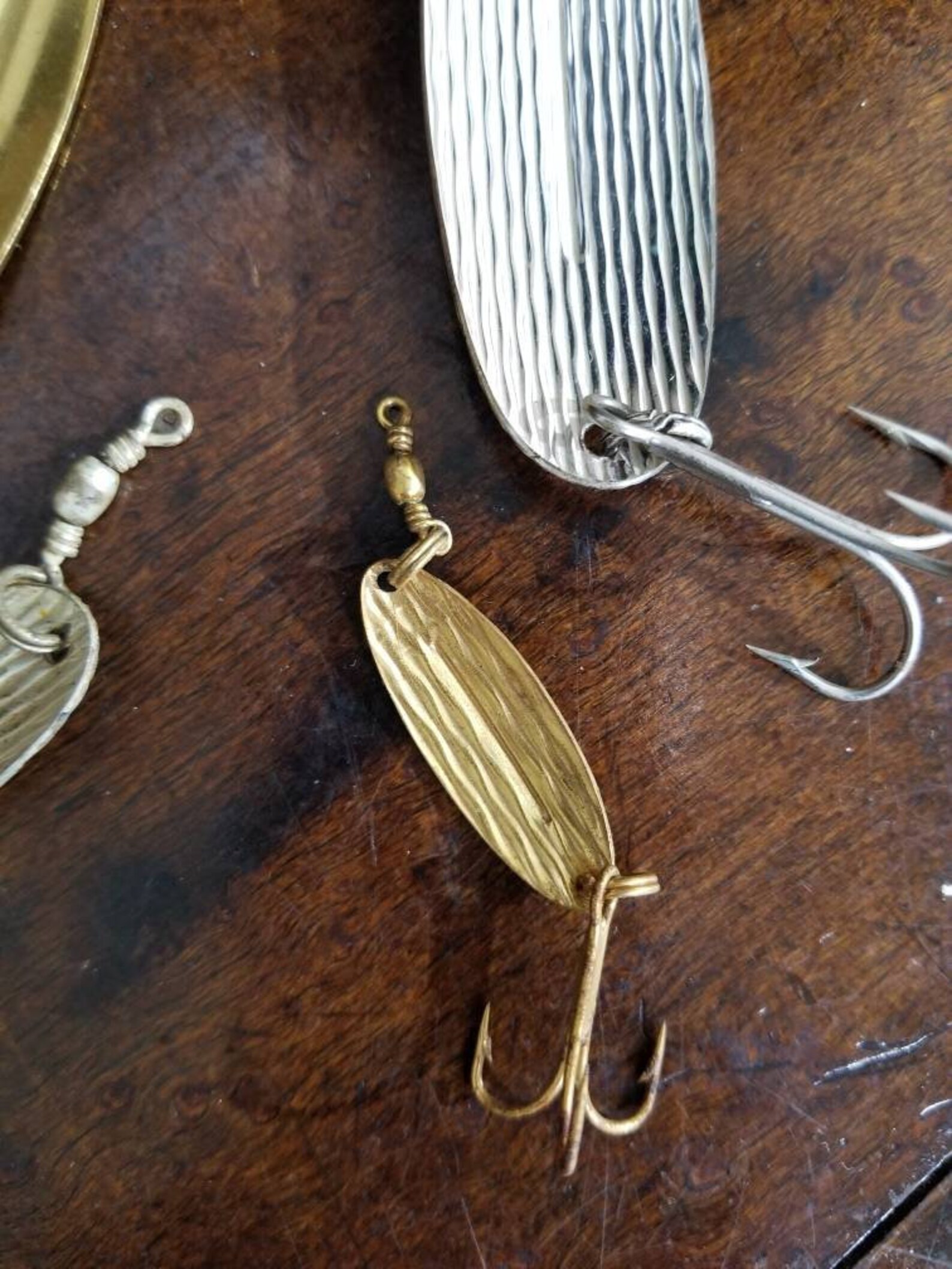 Vintage WILLIAMS WABLERS Four Spoon Lures Buffalo NY 24 K Gold | Etsy