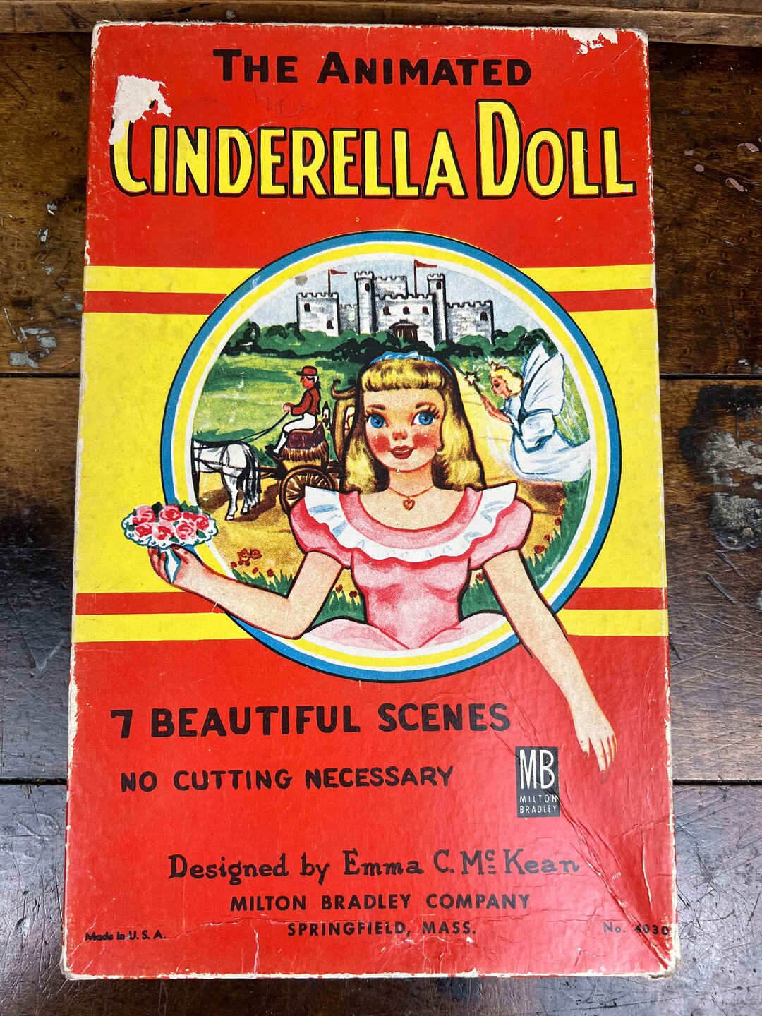 Vintage Animated Cinderella Paper Doll Milton Bradley Etsy