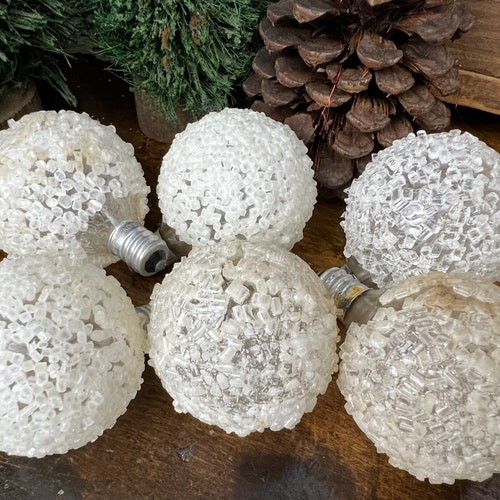 Vintage GE Lighted Ice/snowball Christmas Light - Etsy