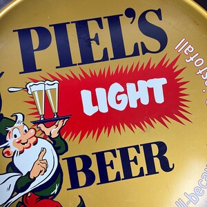 Vintage Piels Beer Tray| Piel's Light Beer Serving Tray| Cocktail Tray ...