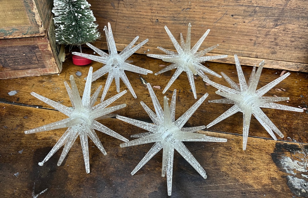 Vintage CLEAR Atomic Sputnik Star Lite Christmas Light Replacement for ...
