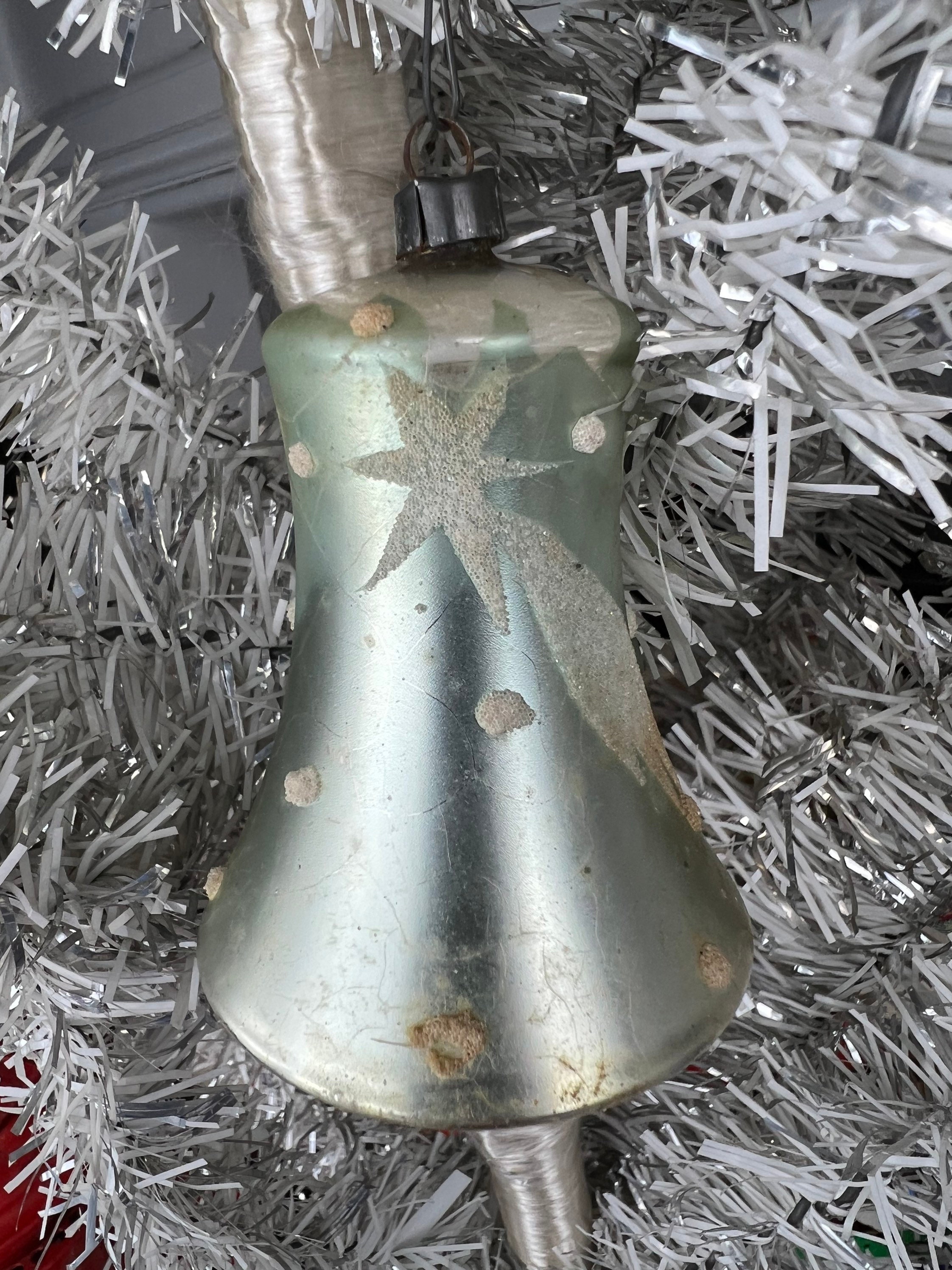 Vintage GERMAN Figural Bell Christmas Tree Ornament Silver - Etsy