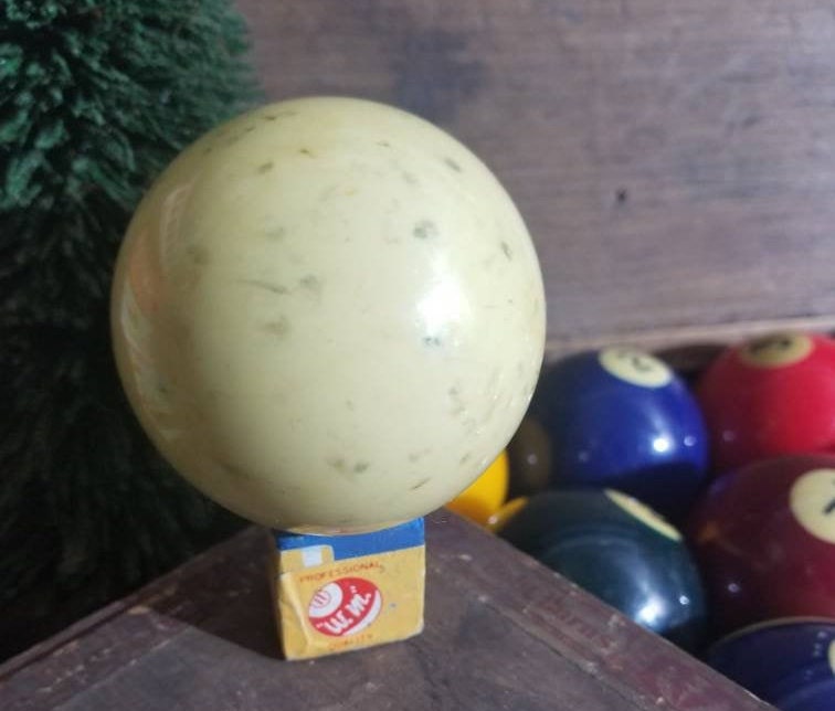 Vintage Billiard Pool Ballsa Retro Complete Set W White Cue | Etsy
