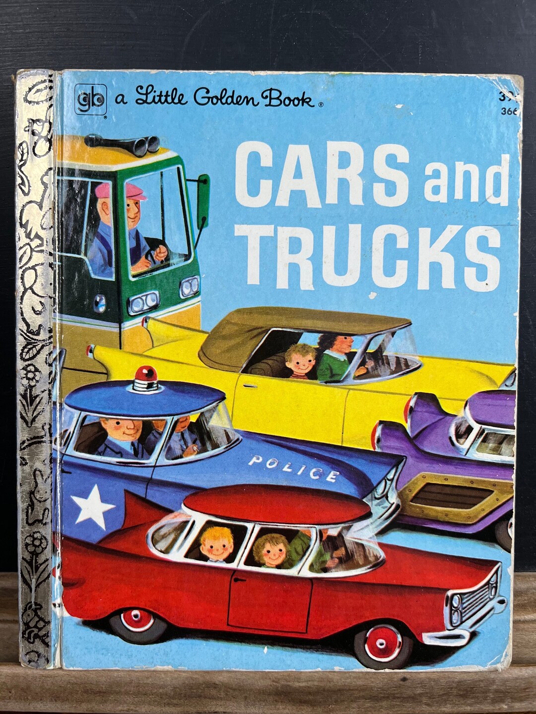 Vintage Little Golden Book Cars and Trucks 1973 Children's Hardcover ...