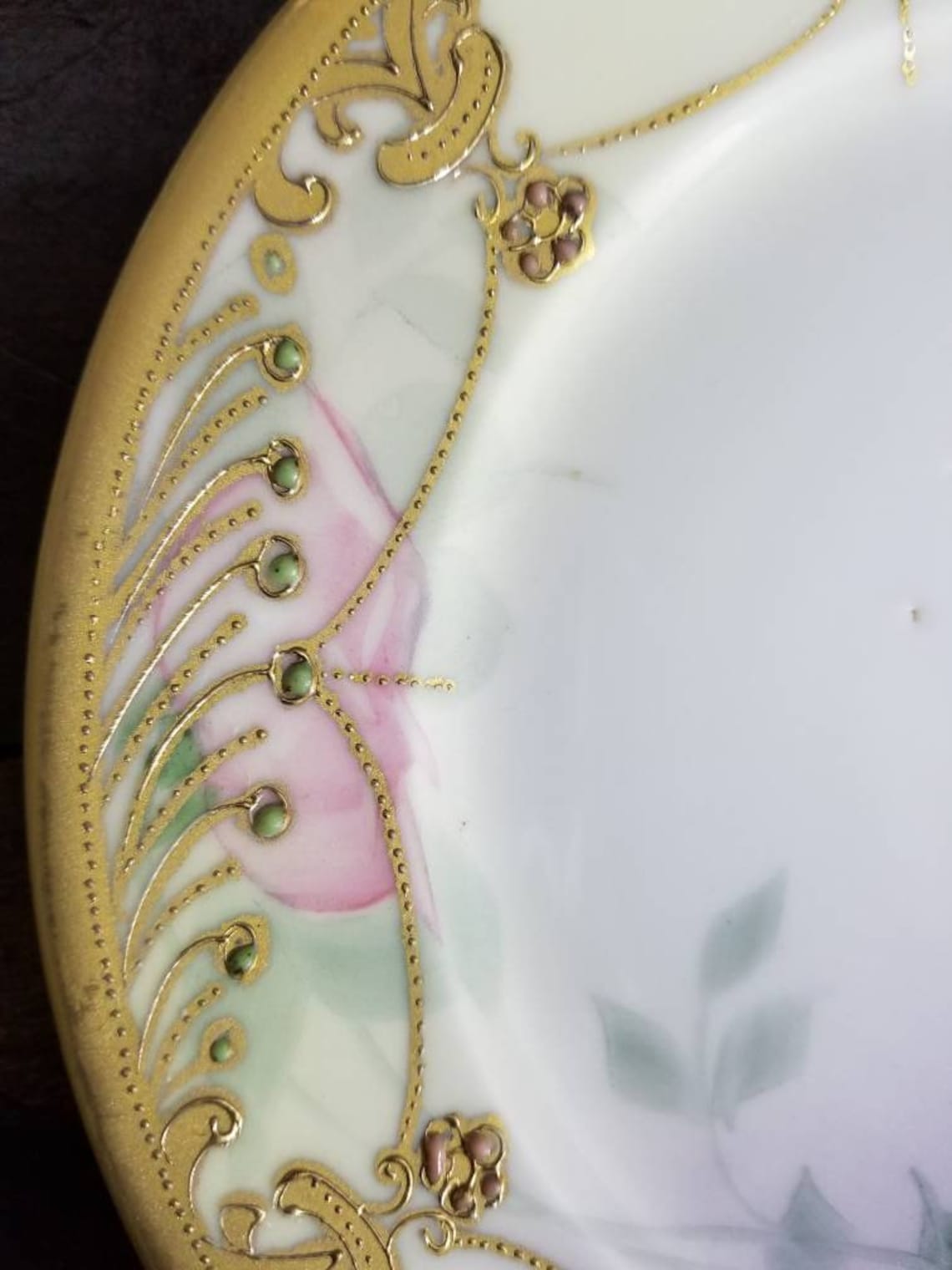 Antique NIPPON Morimura Brothers Hand Painted Pink Roses | Etsy