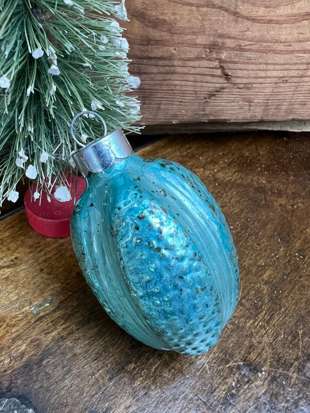 Vintage GERMAN?? or Shiny Brite??christmas Ornament~ Figural Nut Bumpy ...