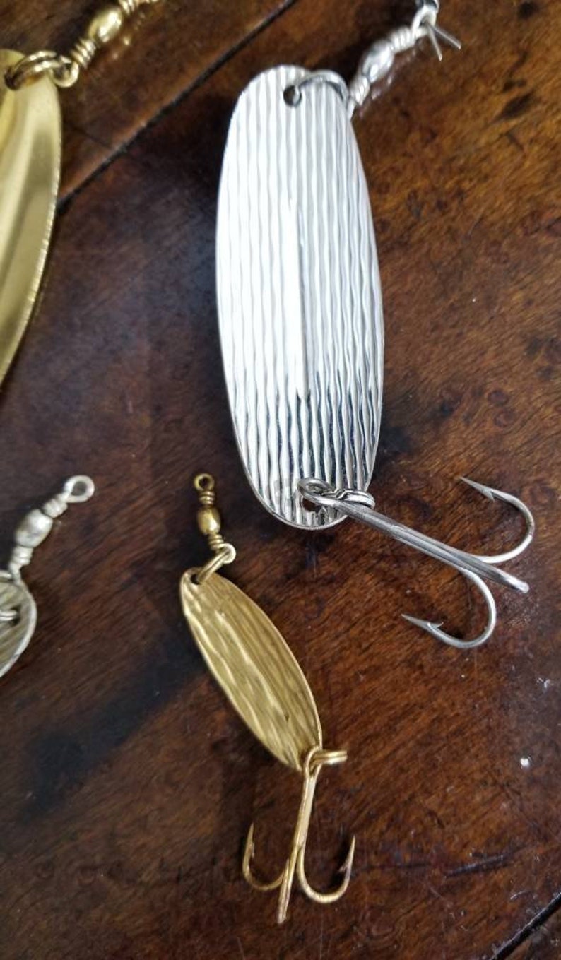 Vintage WILLIAMS WABLERS Four Spoon Lures Buffalo NY 24 K Gold - Etsy