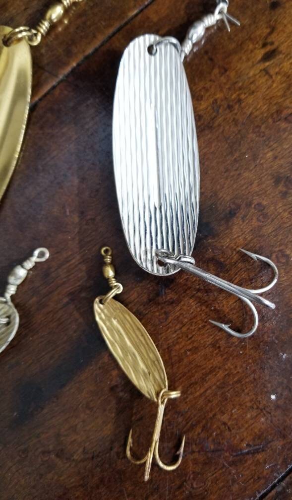 Vintage WILLIAMS WABLERS Four Spoon Lures Buffalo NY 24 K Gold | Etsy