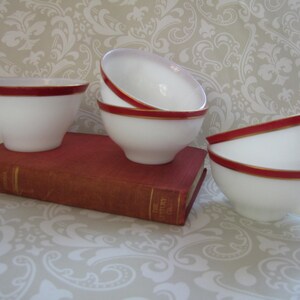 Vintage Red Gold Pyrex Cups and Sugar Bowl Milk Glass Pyrex - Etsy