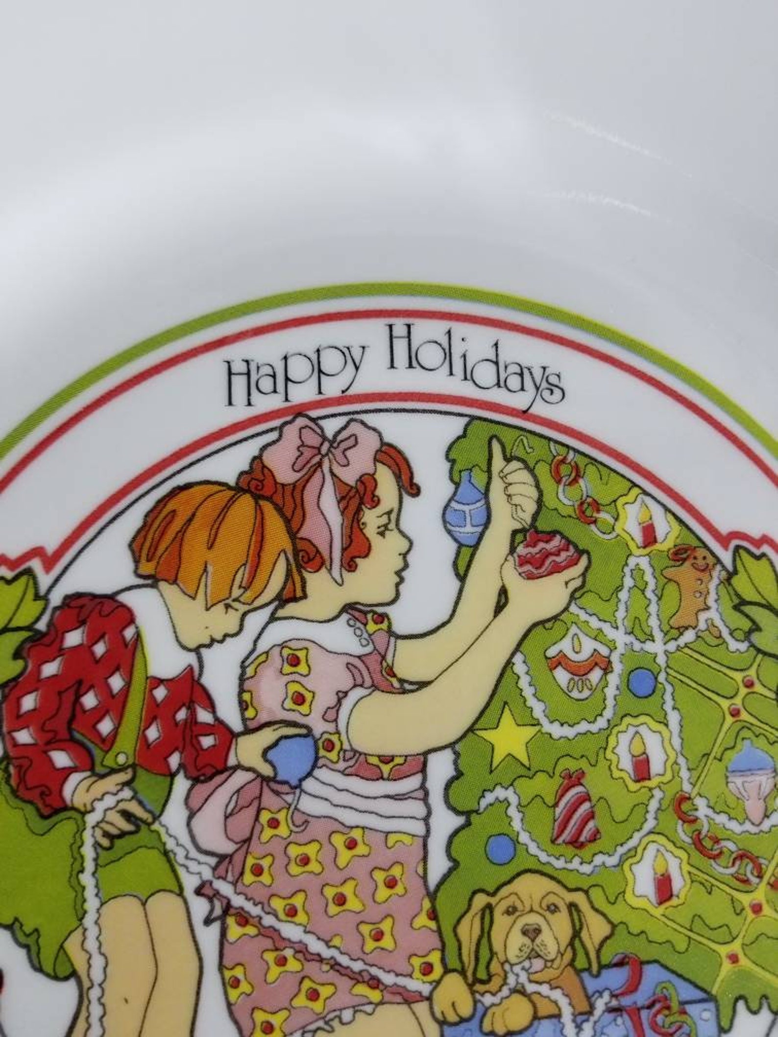 Vintage Corelle 1997 Christmas Series Dinner Plate~happy Holidays ...