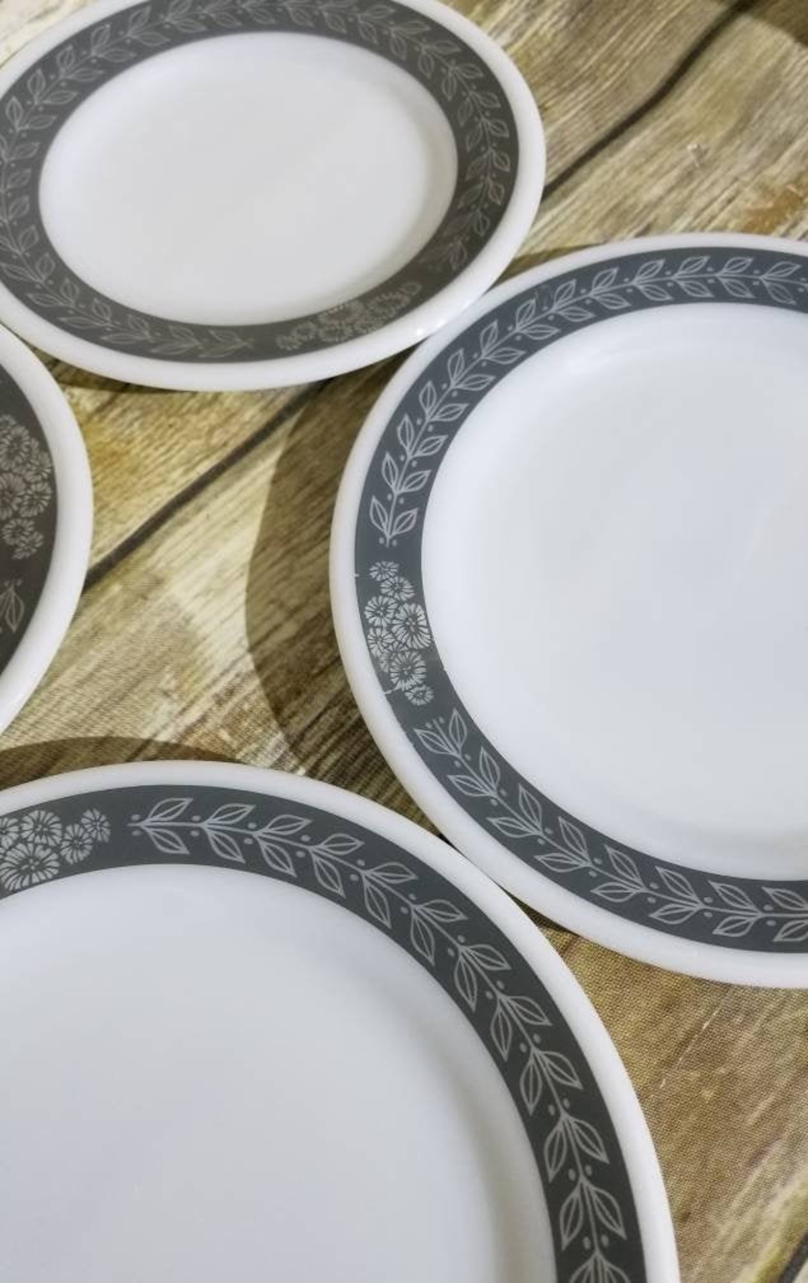 Vintage Pyrex Corning Grecian Gray Tableware Mixed Set 1 | Etsy