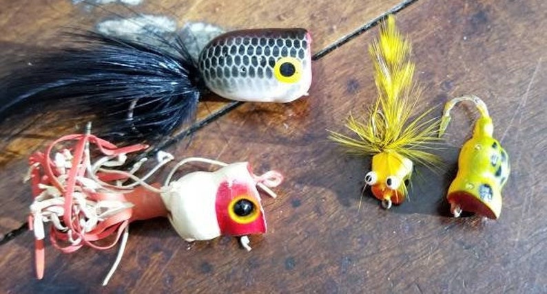 Vintage ARBOGAST HULA Popper Frog Bass Fly Rod Fishing | Etsy