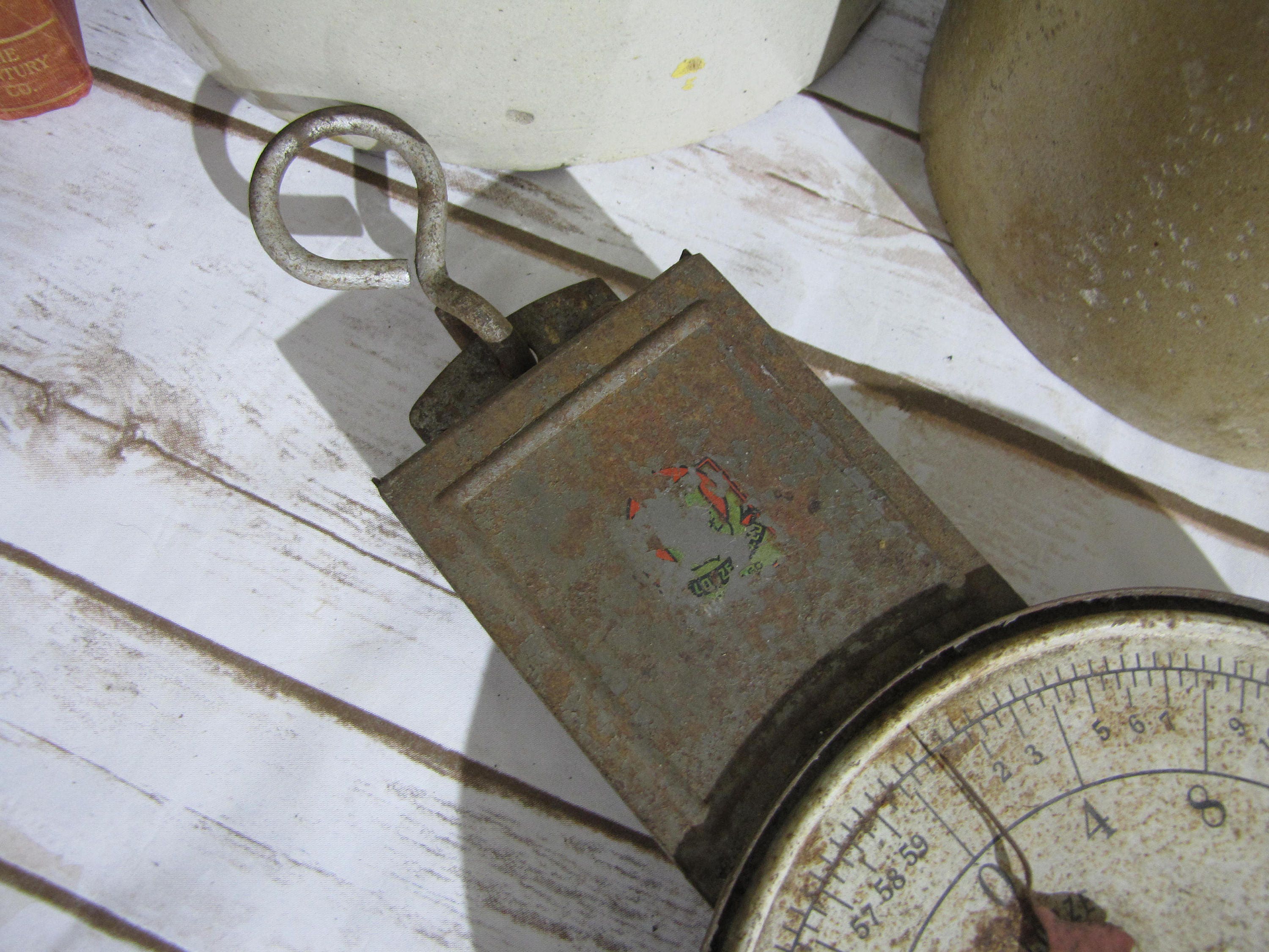 Farmhouse Hanging Dairy Scale Vintage Pelouze Rustic Patina - Etsy