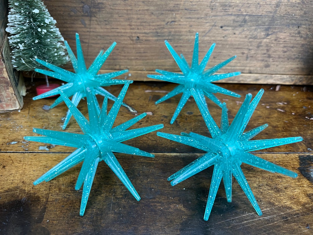 Vintage GREEN Atomic Sputnik Star Lite Christmas Light Replacement for ...