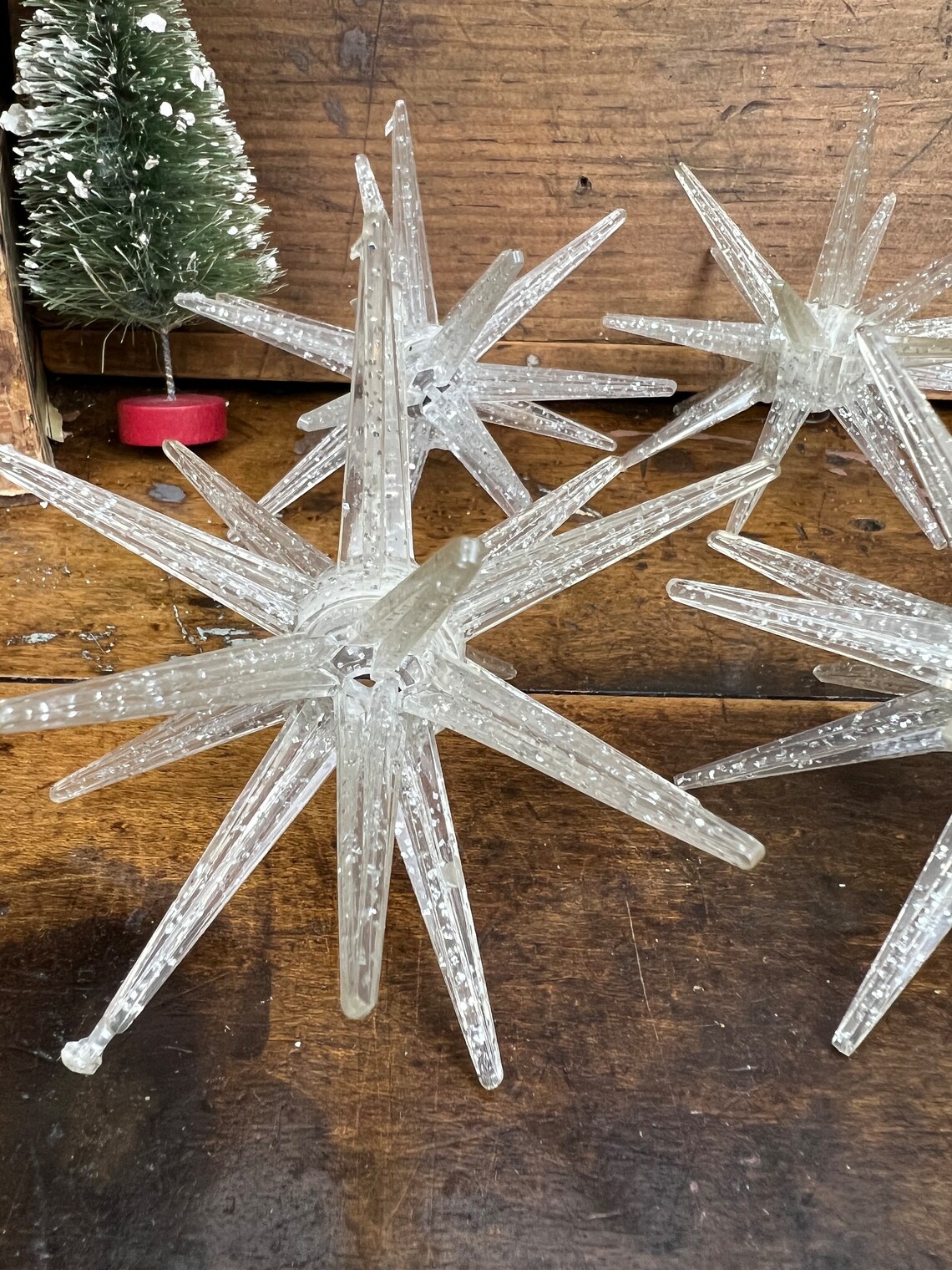 Vintage CLEAR Atomic Sputnik Star Lite Christmas Light Replacement for ...
