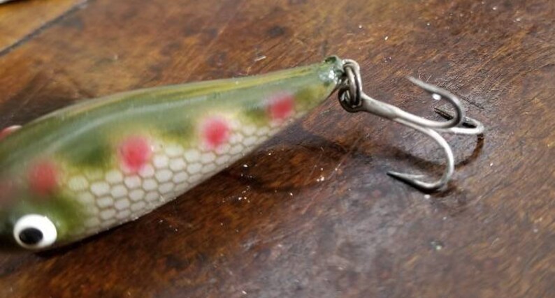 Vintage SOUTH BEND Rock Hopper Fly Rod Fishing Lure ~tackle Bait ~green ...