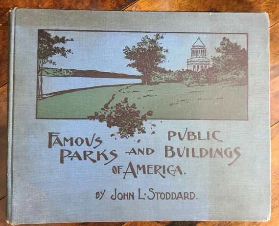 Vintage Famous Public Parks and Buildings of America Book by | Etsy
