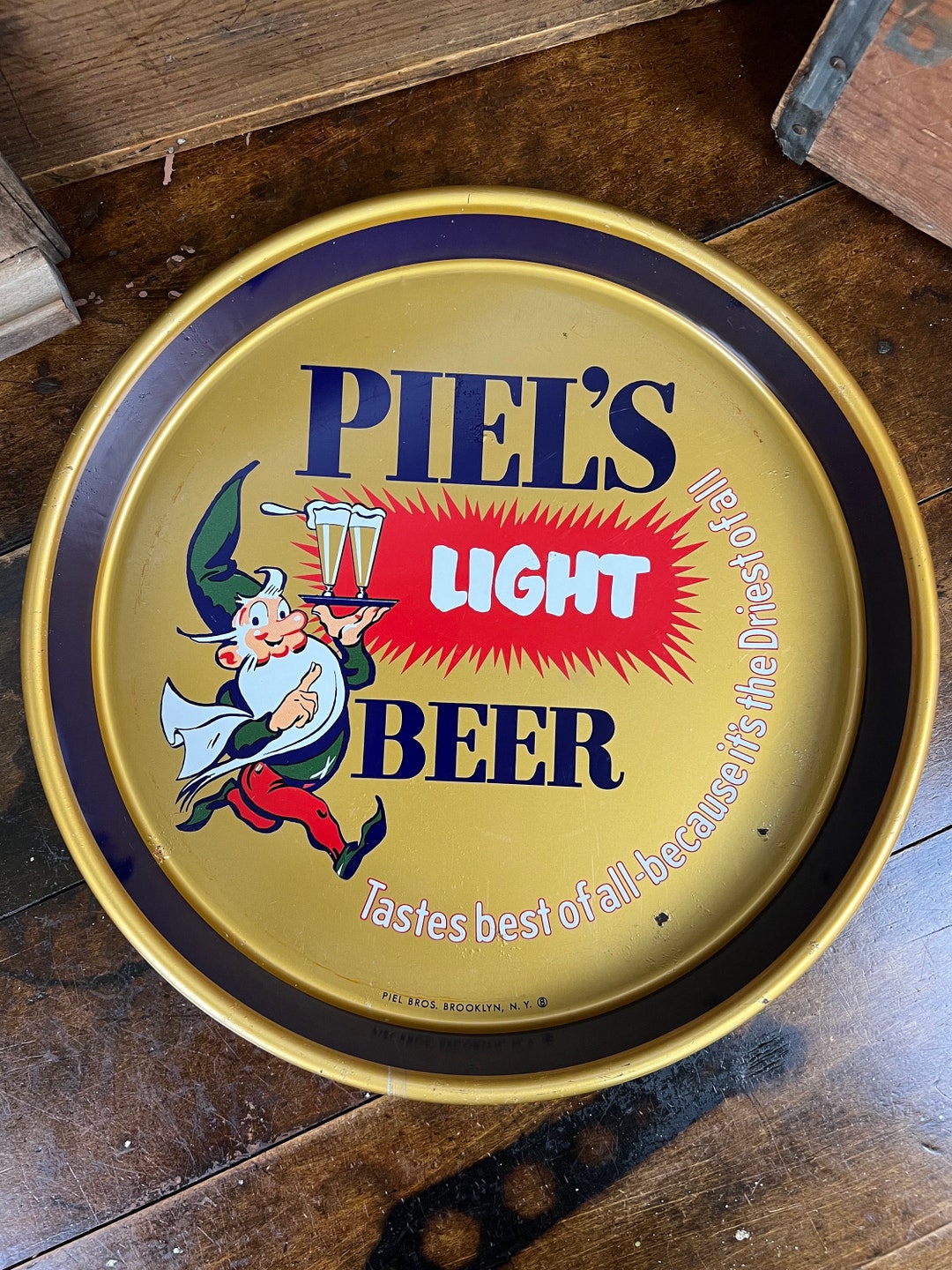 Vintage Piels Beer Tray| Piel's Light Beer Serving Tray| Cocktail Tray ...