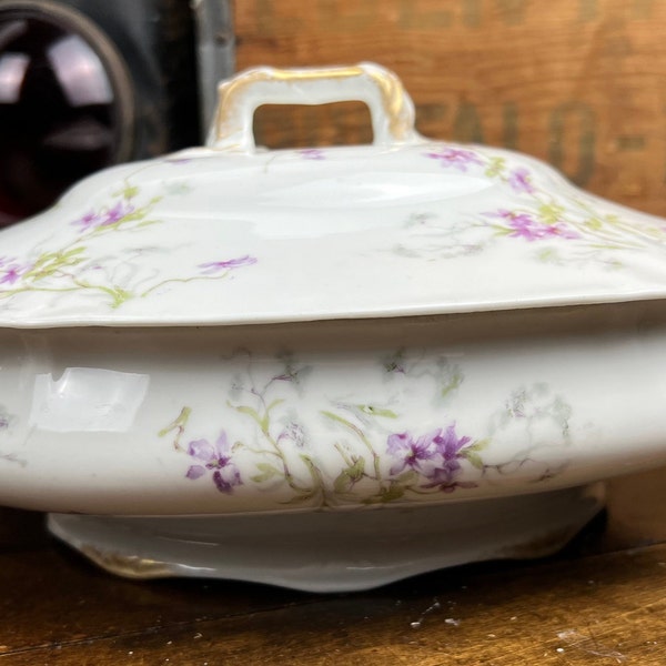 Vintage Violet Dish - Etsy