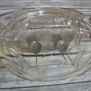 Vintage Pyrex Clear Glass Roasting Dish~oval Open Drip Depression Well ...