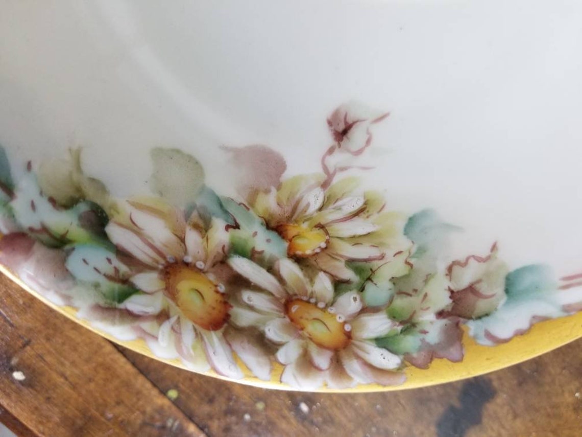 Vintage MZ AUSTRIA Porcelain Dessert Bowl~cereal~fruit~ Hand Painted ...