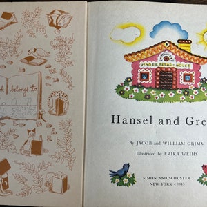 Vintage Hansel and Gretel Little Golden Book First Printing June 1945 ...