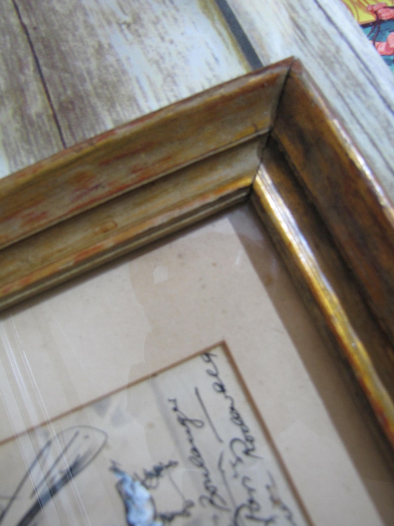 Vintage Framed Signed Original Claude Rodewald Rue De | Etsy