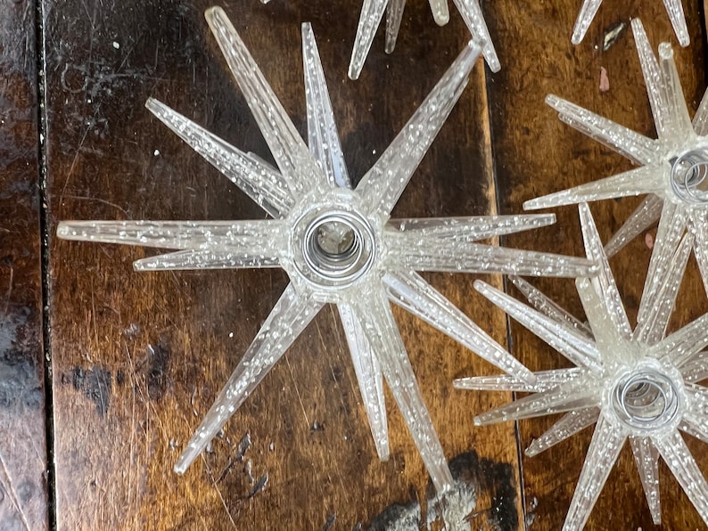 Vintage CLEAR Atomic Sputnik Star Lite Christmas Light Replacement for ...
