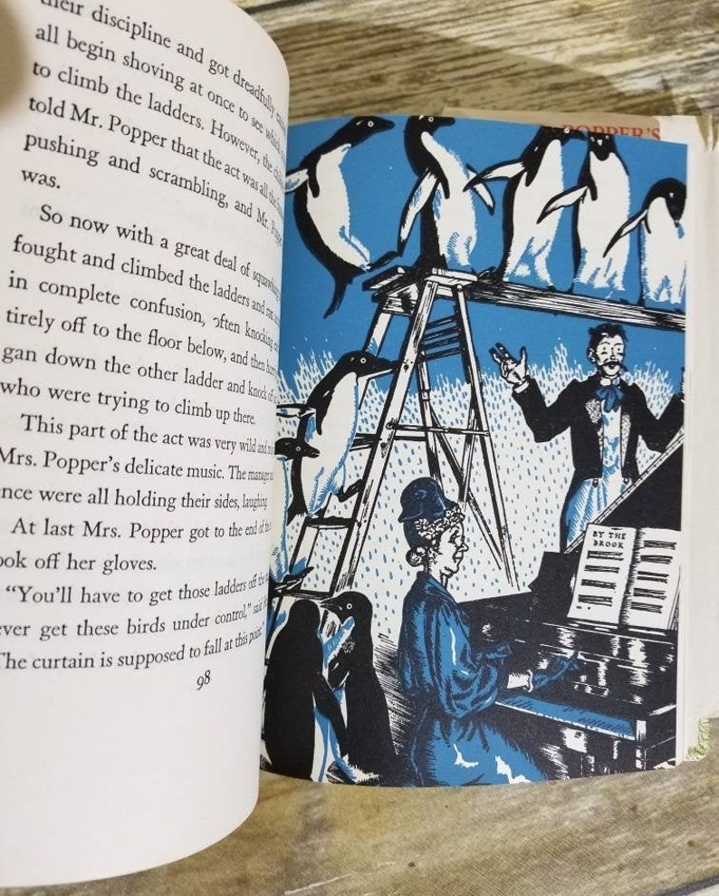 Vintage Book Mr. Popper's Penguins by Richard & Florence - Etsy