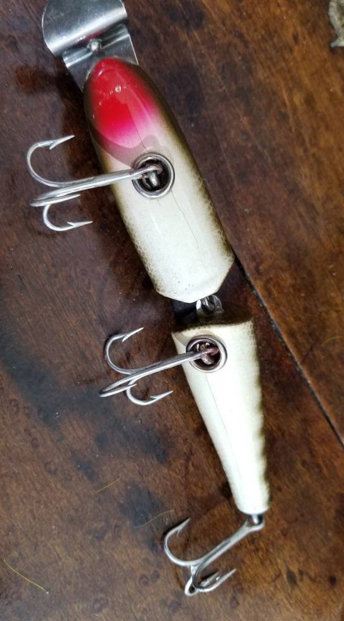 Vintage CREEK CHUB Bait Co NO. 2600 Jointed Pikie Minnow Wood Fishing ...