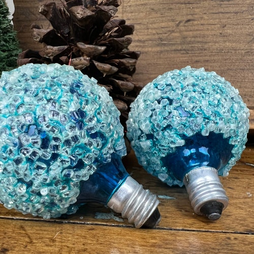 Vintage GE Lighted Ice/snowball Christmas Light - Etsy