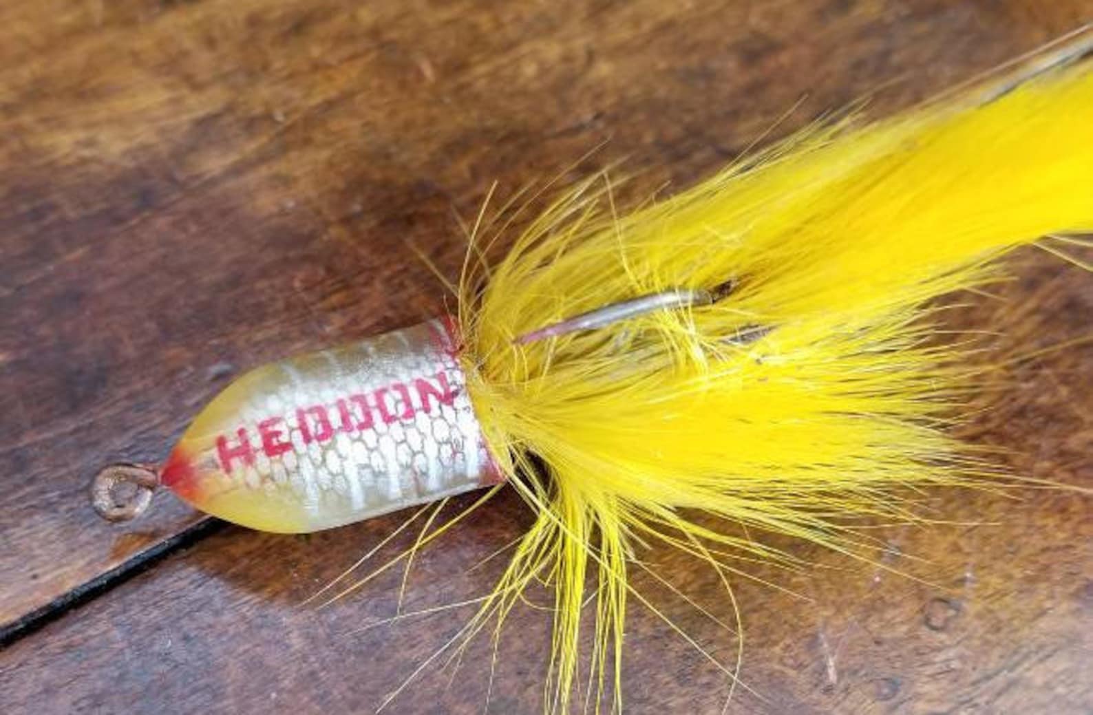 Vintage HEDDON Yellow Wilder-dilg Spook Bass Fly Rod Fishing | Etsy