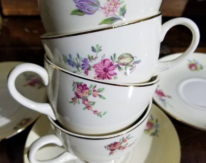 Vintage HOMER LAUGHLIN Priscilla Pattern Eggshell Nautilus Cup With ...