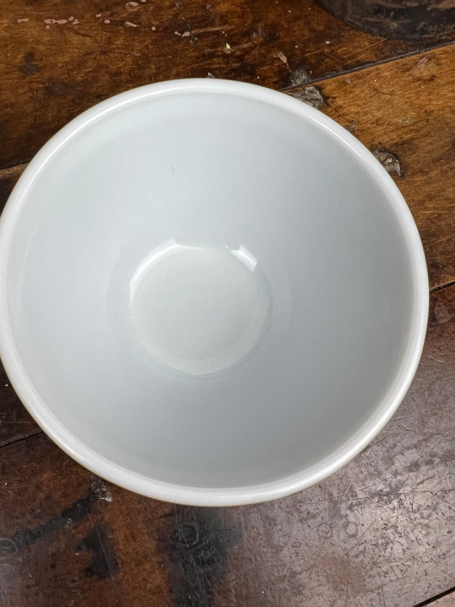 Pyrex WOODLAND Brown Mixing Bowl White Floral Design 401 Nesting Batter ...