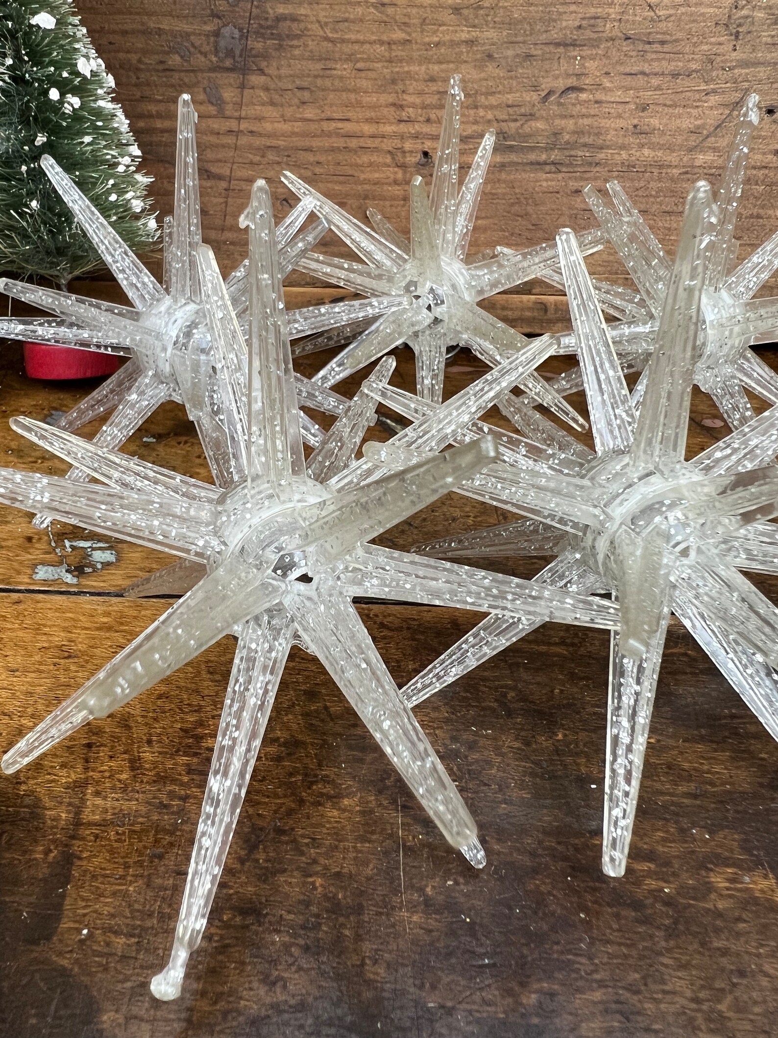 Vintage CLEAR Atomic Sputnik Star Lite Christmas Light Replacement for ...
