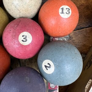 Vintage Pool Balls| Individual Replacement Pool Ball| Rustic Clay ...