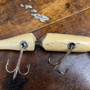 Vintage CREEK CHUB Jointed Pikie Fishing Lure| Light Green 6818 Silver ...