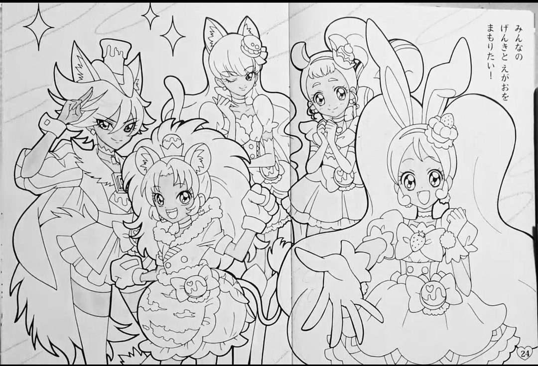 Pretty Coloring Pages - Etsy