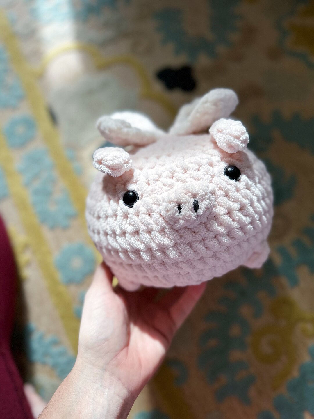 Crochet Pig Handmade Made to Order Pig With Wings When Pigs Fly Gift ...