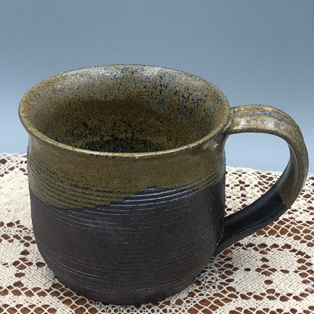 Wood Fired Coffee Mug Handmade Ceramic Pottery Stoneware Mug Textured ...