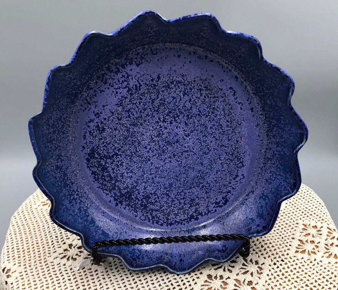 Fluted Pie Dish, Handmade Pie Plate, Quiche Plate, Wood Fired Pottery ...