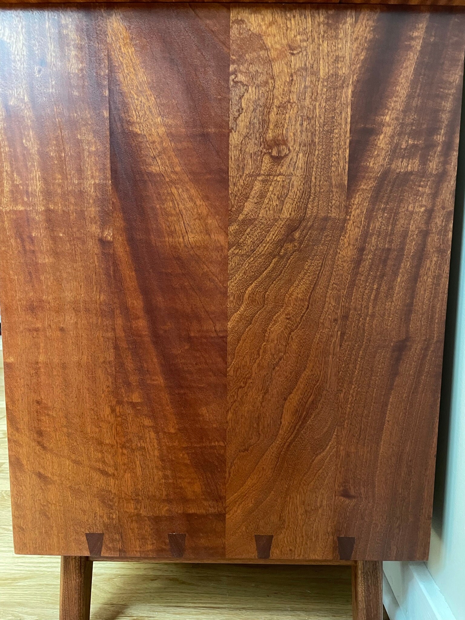 Mid Century Modern Style Record Table, Solid Sapele Handmade - Etsy