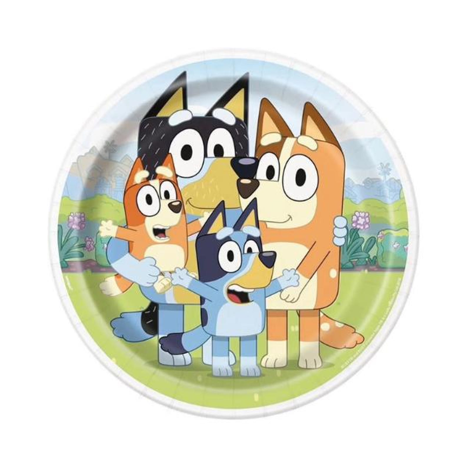 Bluey Party Round Dinner Plates - 8 Cnt | Bluey Birthday Party | Bluey ...